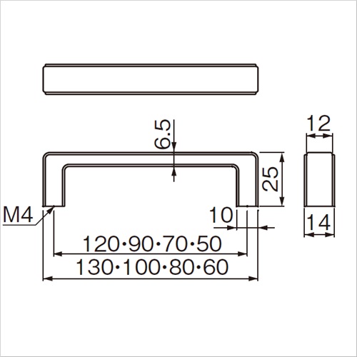 スギカウ / HZ-71 アルションハンドル 120 黒梨地